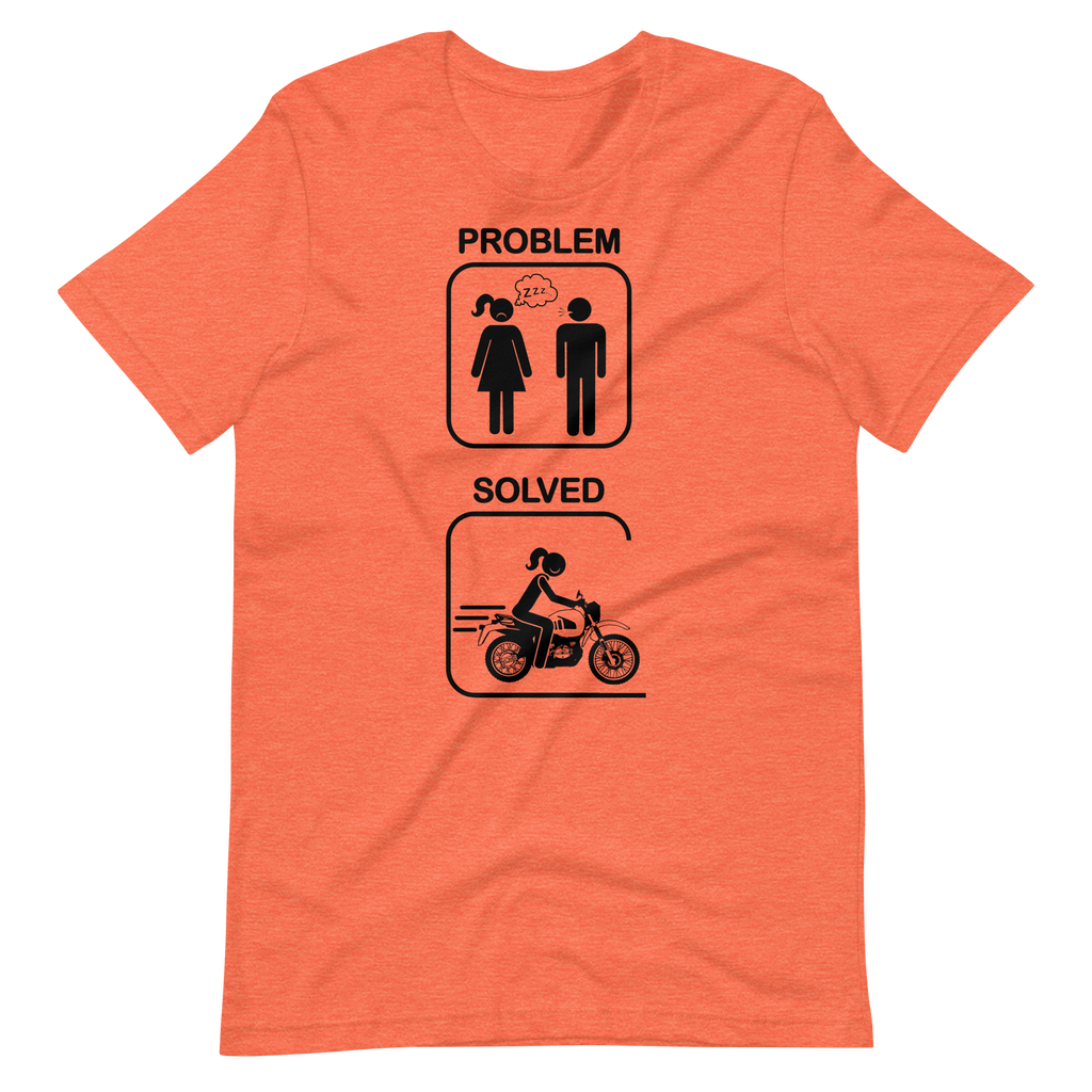Problem Solved - Women's Motorcycle Tee Shirt – 100 Miles Per Hour