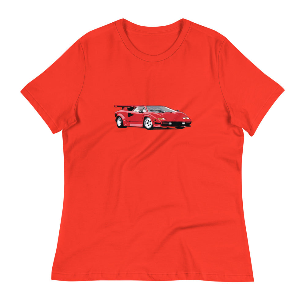 Lamborghini Countach - Women's T-Shirt – 100 Miles Per Hour
